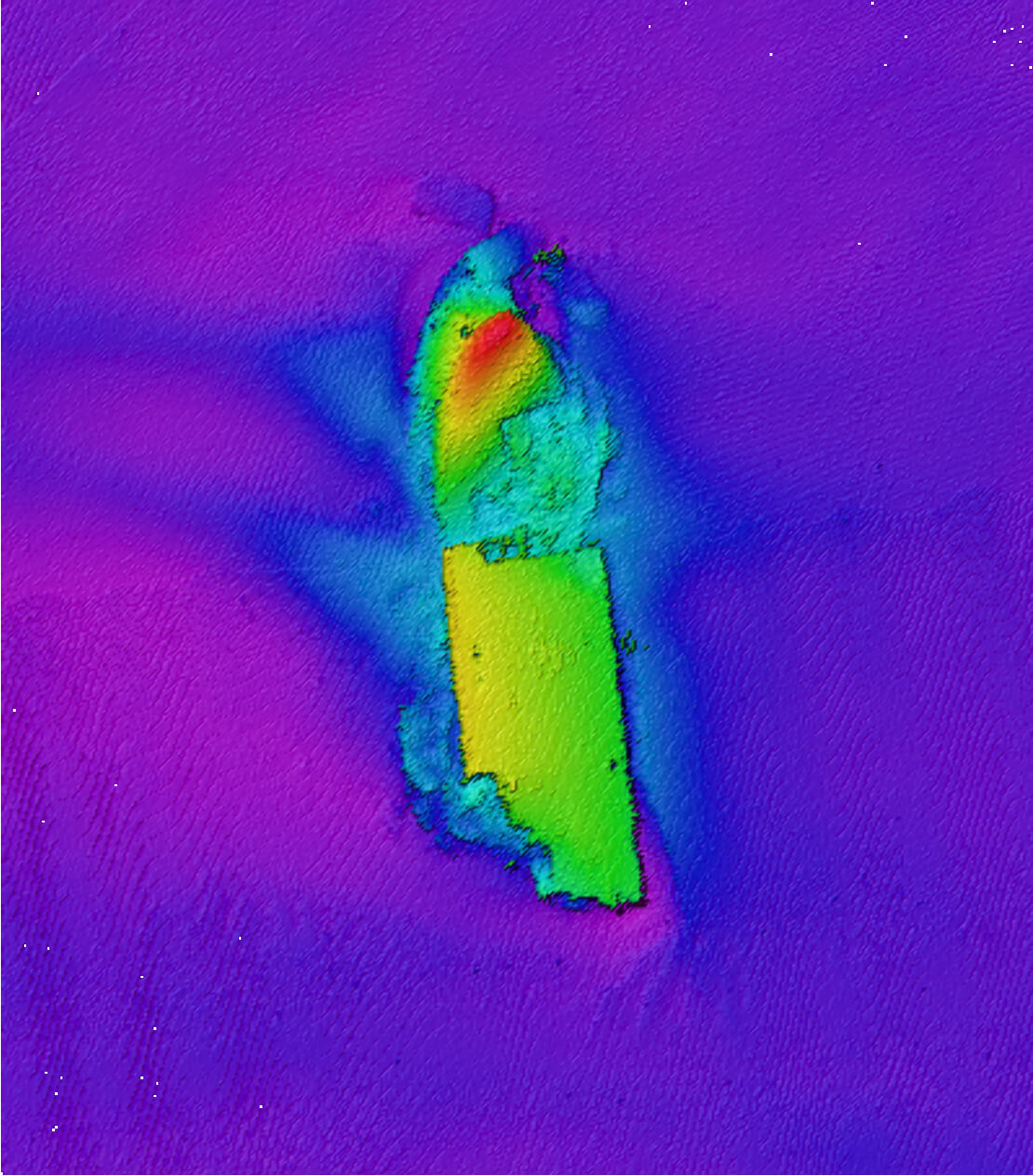 BLOG depth map LST 507 UK Hydrographic Office – The Historic England Blog