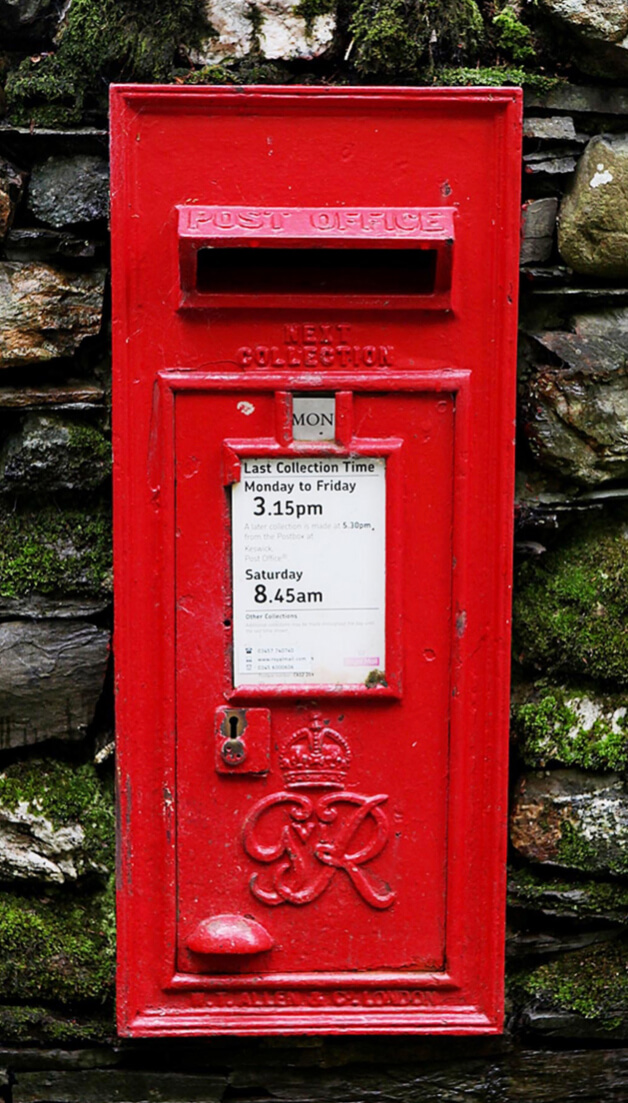 !BLOG letterbox G6R wall box 1930s North England lbsg – The Historic ...